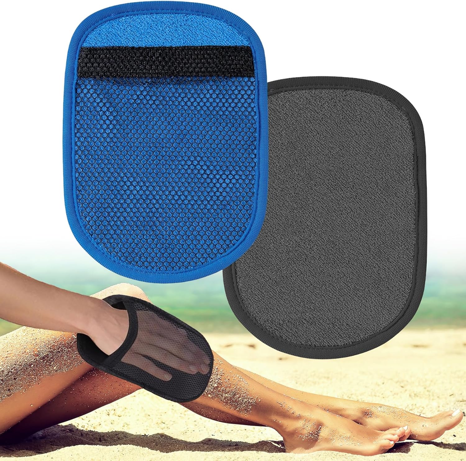 Amazon.com: Sand Wipe Off Mitt for Beach, Sand Off Bag, Sand Remover ...