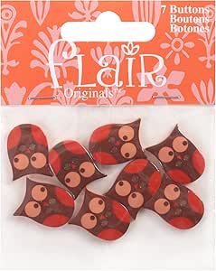 Amazon.com: C.R. Gibson Hoot Favorite Findings Buttons Brown 7-Pack