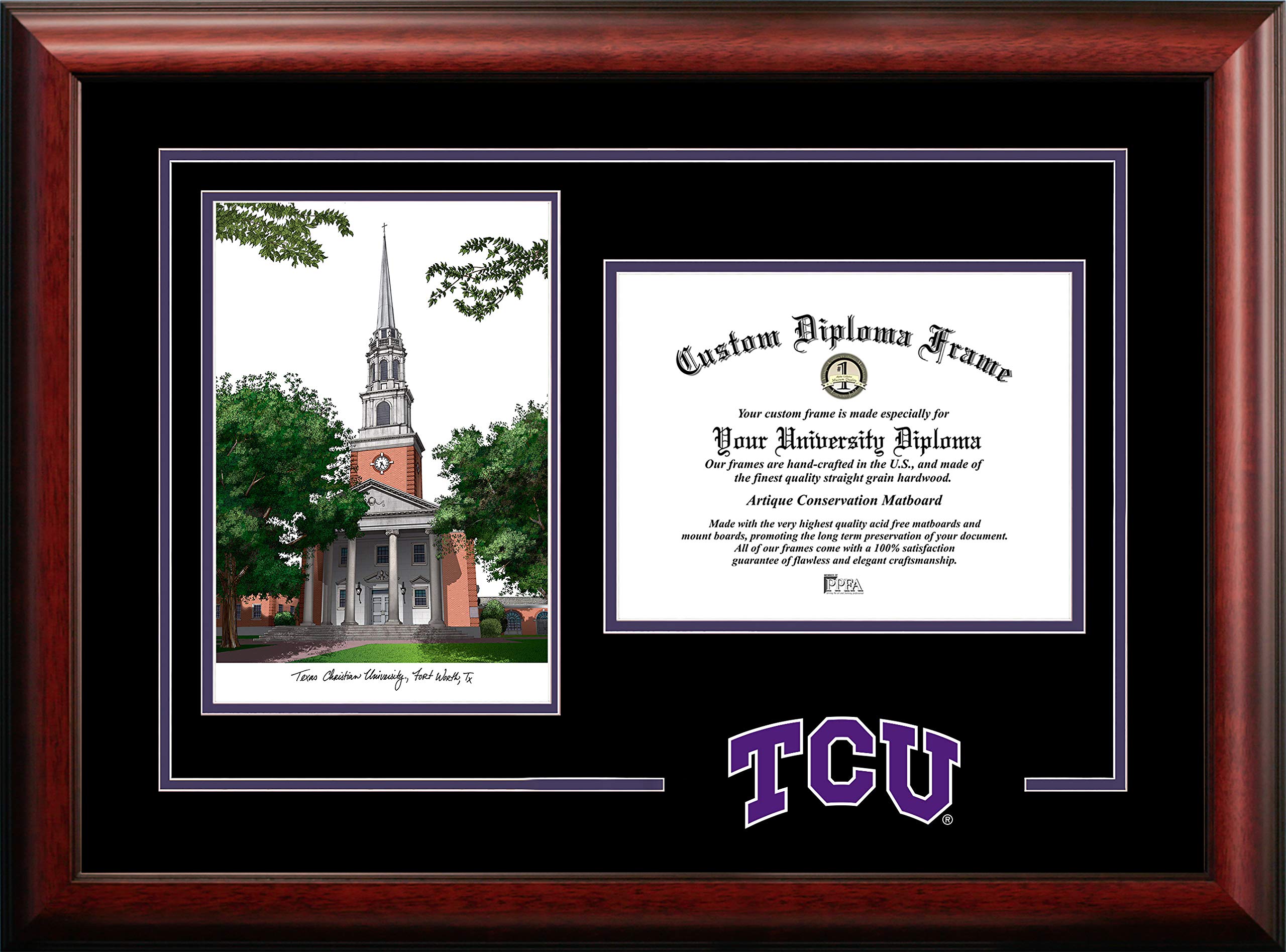 Amazon.com - Campus Images TX949SG TCU Horned Frogs Spirit Graduate ...