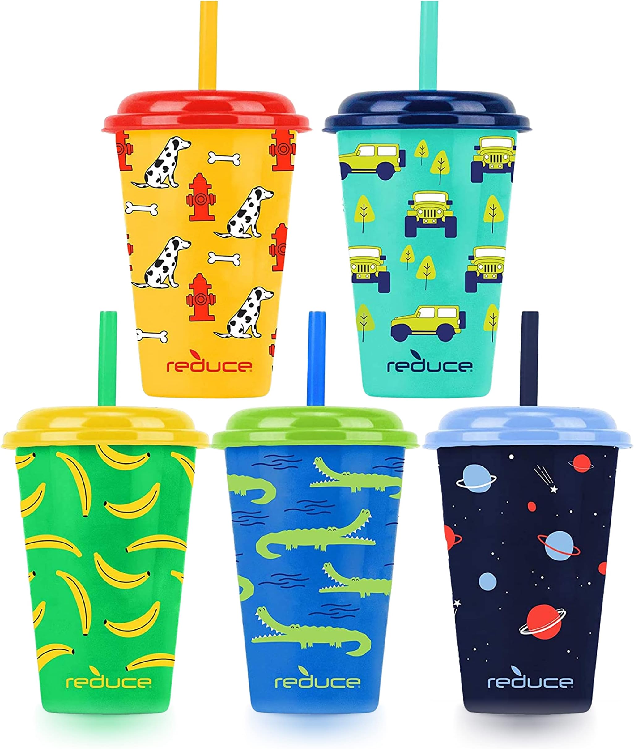 Amazon.com: Goaste 4 Pack Toddler Sippy Cups, 7oz No Spill Plastic Wine ...