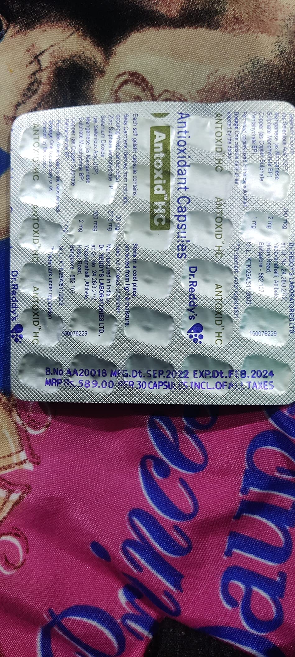 Antoxide-HC Capsules -Pack of 30 Count : Amazon.in: Health & Personal Care