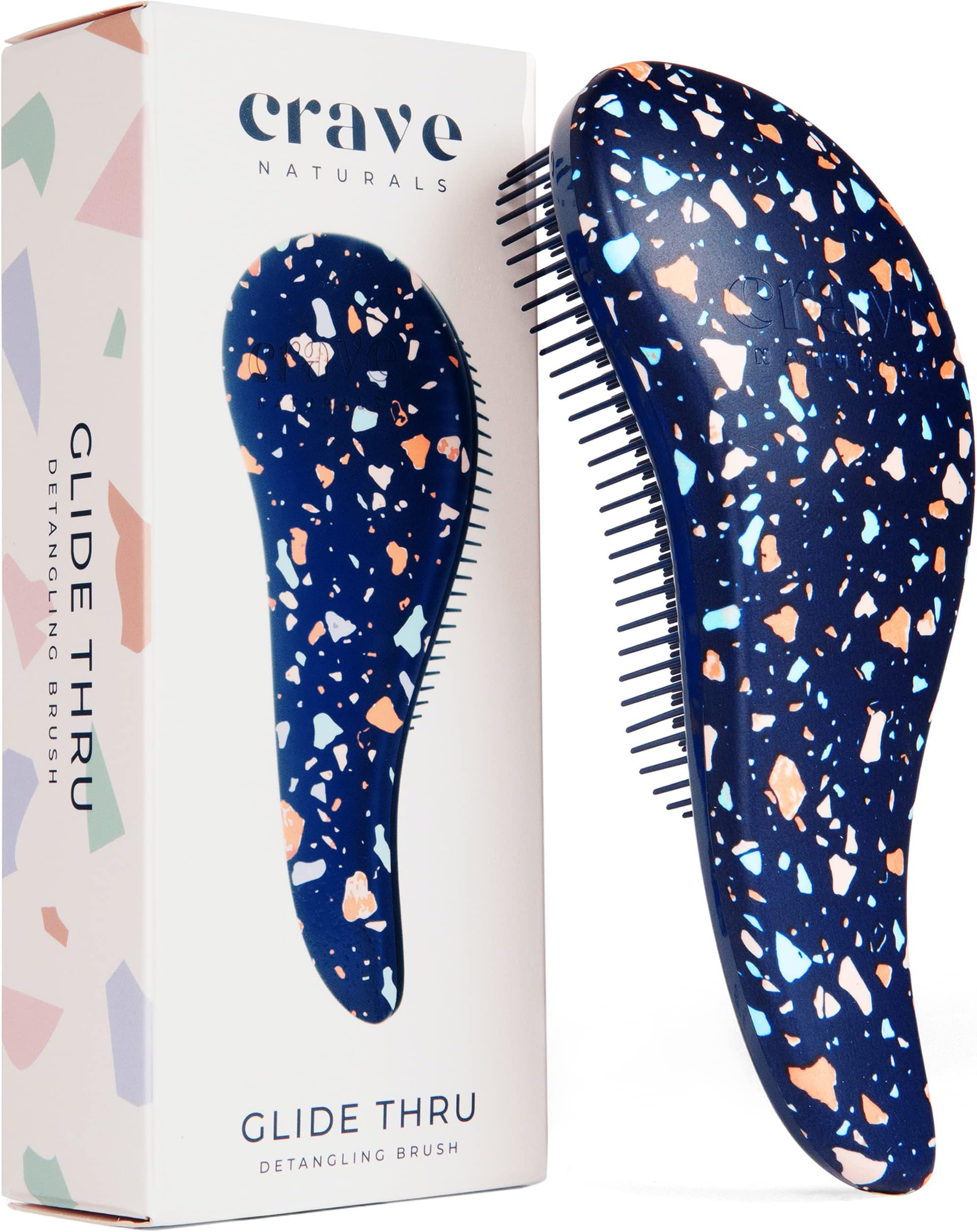 Amazon.com : Crave Naturals Glide Thru Detangling Brush for Adults ...