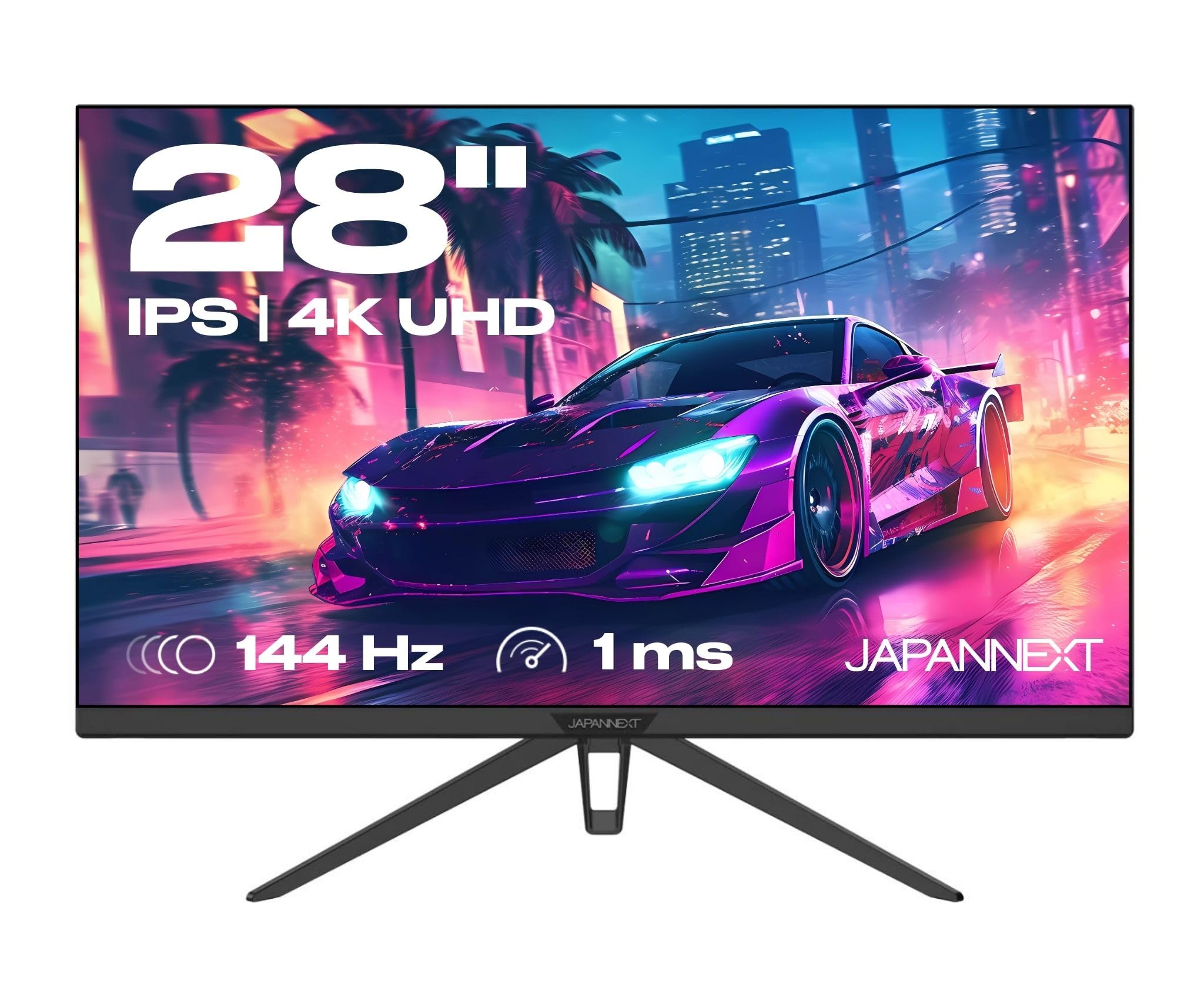 JapanNext Monitor PC Gaming | 28" | Panel IPS | 4K UHD | 16:9-3840x2160 ...