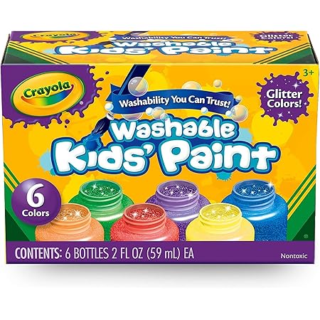 Amazon.com: Happlee Washable Finger Paint for Kids, Non-Toxic Finger ...