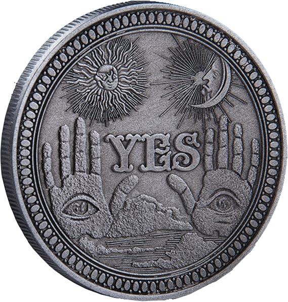 Amazon.com: Decision Making Coin-Yes/No Coin-Good Luck Commermorative ...