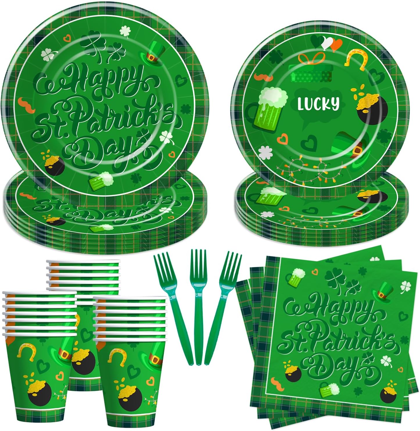 Amazon.com: HIPVVILD St. Patrick's Day Decorations Tableware - St ...