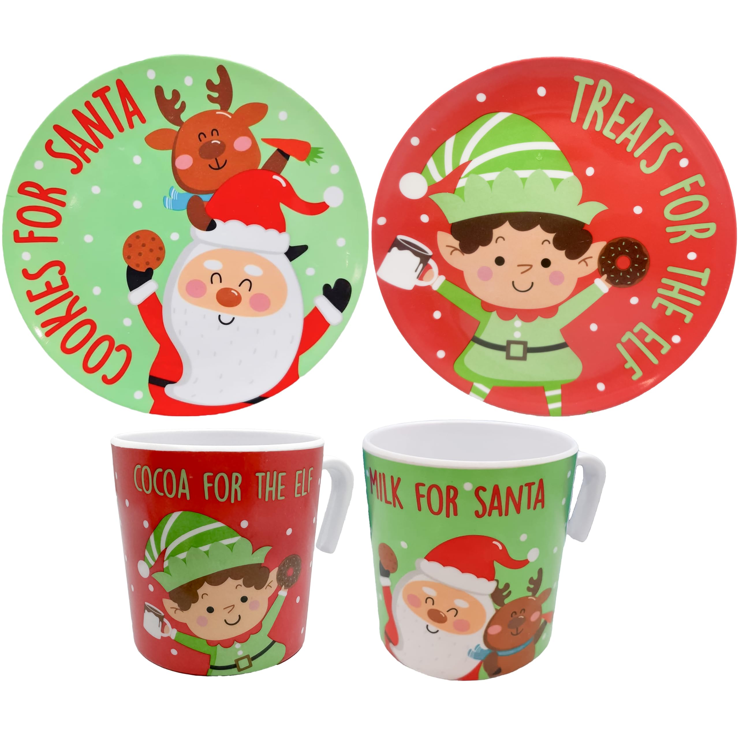 Amazon.com: REGENT Cookies For Santa Plate and Mug Set: Reindeer and ...