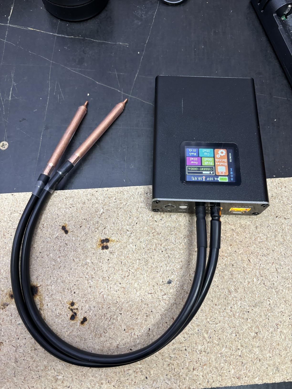 4Pcs Mini Spot Welder Kit with Colored LCD Screen 500mAh Rechargeable ...