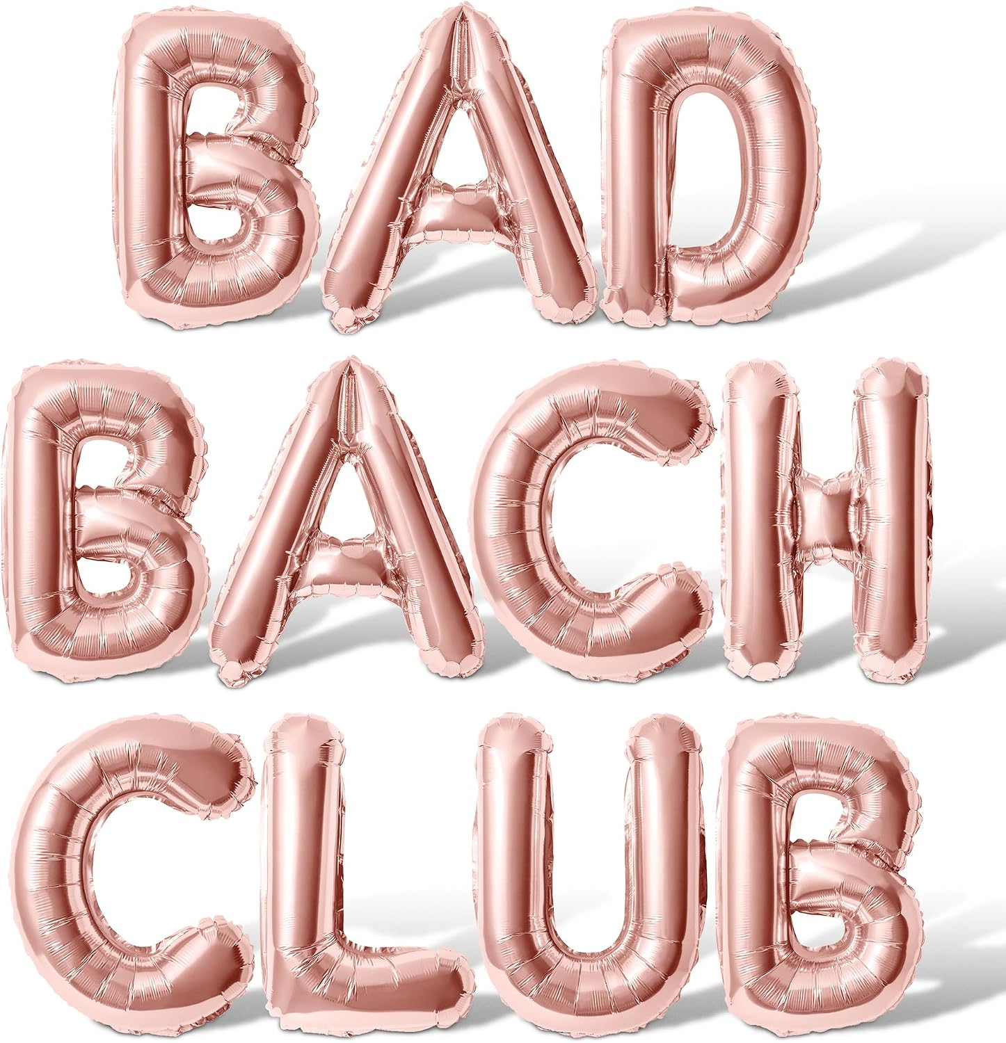 Amazon.com: Globos de letras – BAD BACH CLUB Letras del alfabeto de 16 ...