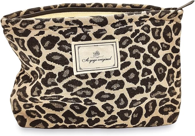 Amazon.com: STARDW Leopard Makeup Bag Organizer Cosmetic Bags for Women ...