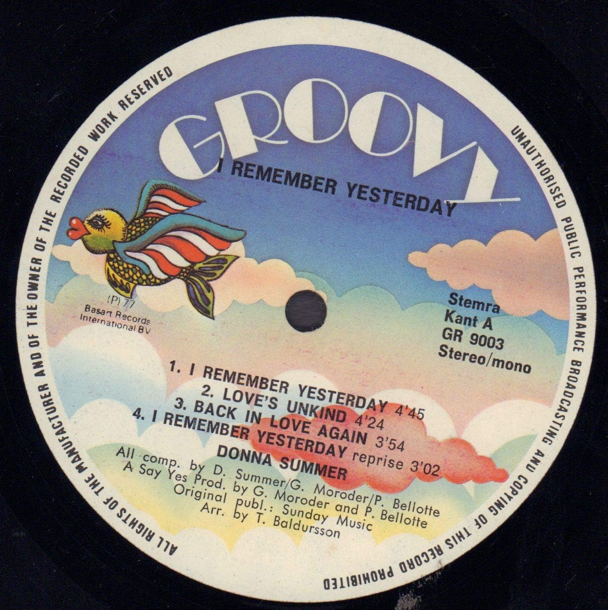 DONNA SUMMER / I REMEMBER YESTERDAY by : Amazon.co.uk: CDs & Vinyl