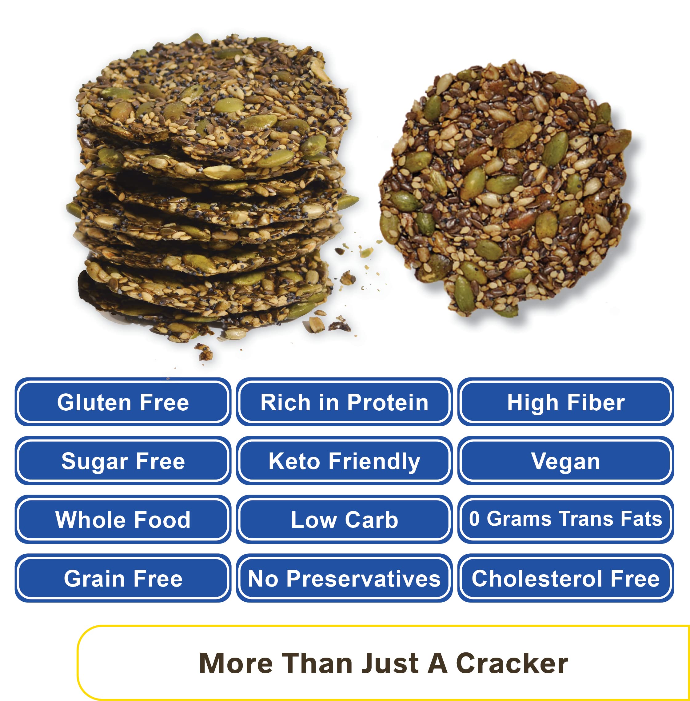 Snapklik.com : ELLAS FLATS All Seed Savory Crisps Gluten Free, Sugar ...