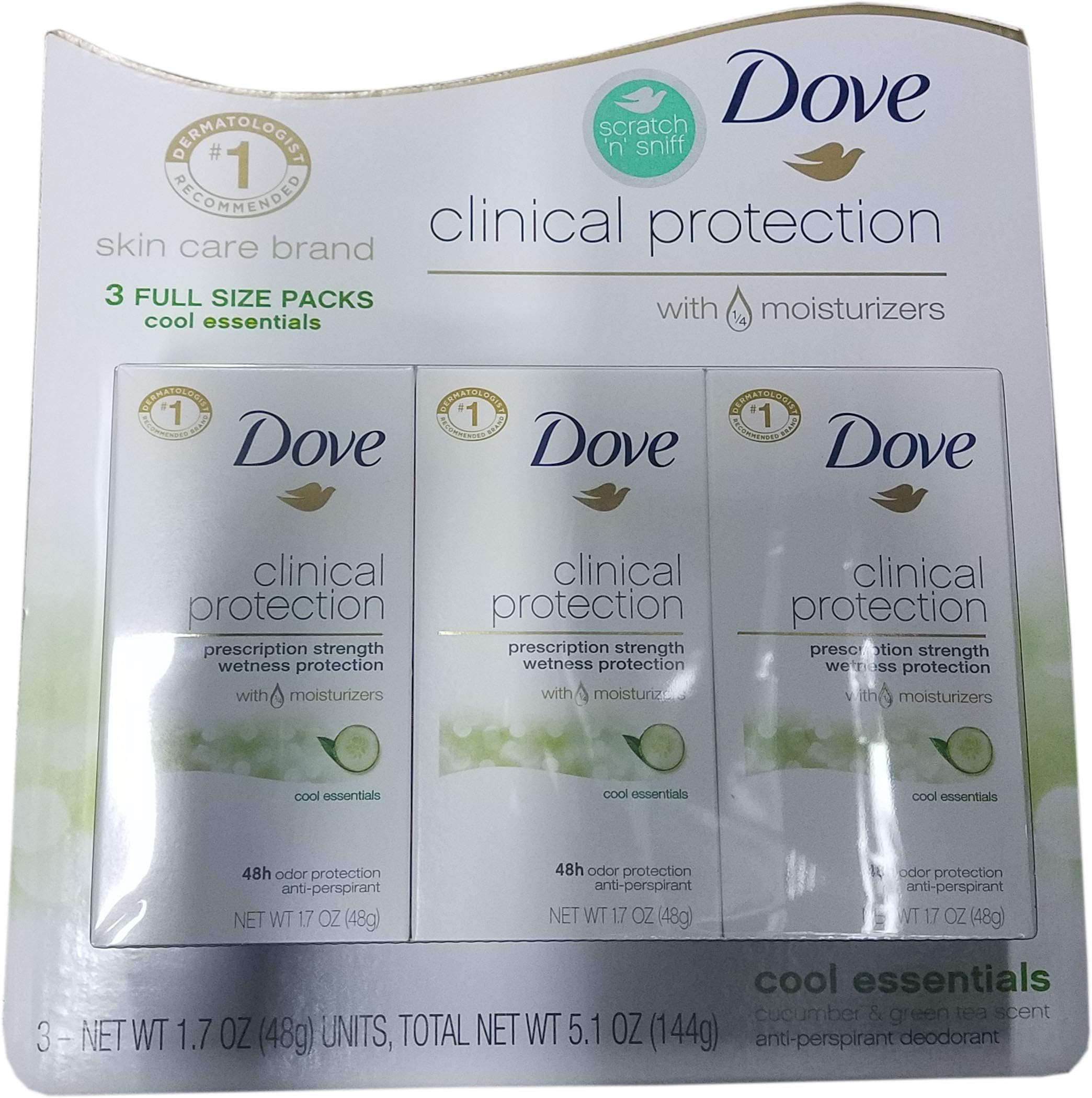 Amazon.com: Dove Clinical Protection Cool Essentials Anti-perspirant ...