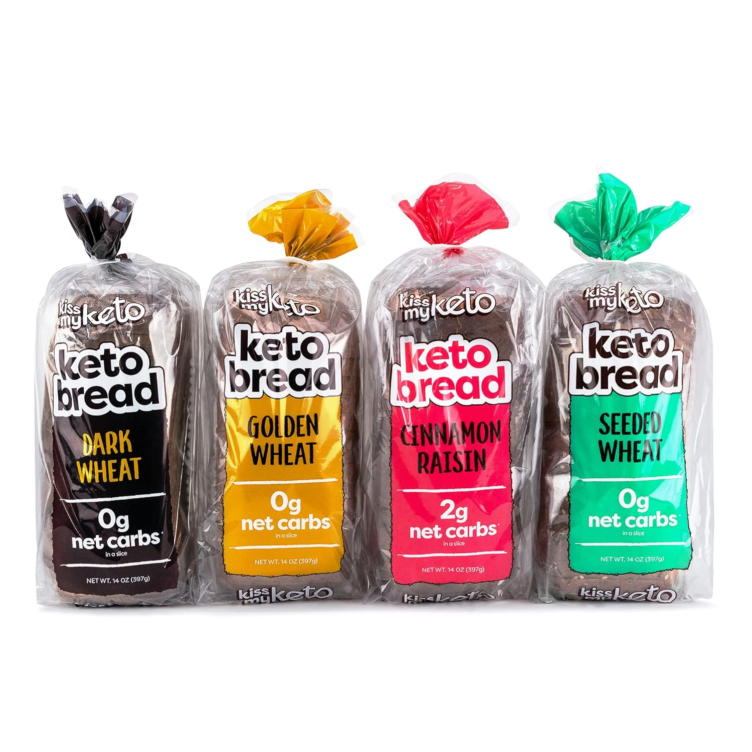 Amazon.com: Kiss My Keto Bread Zero Carb (0g-Net) — Variety 4-Pack | 6g ...