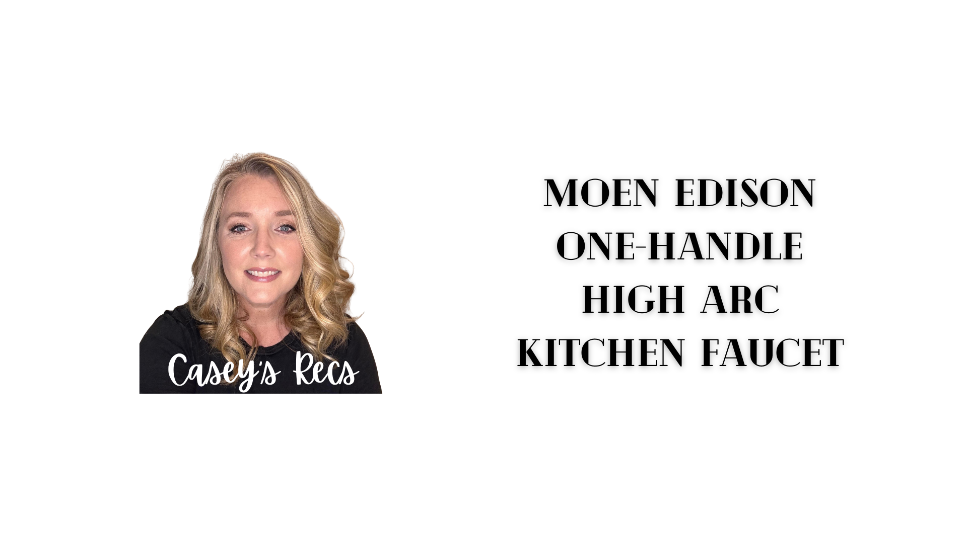 Watch Moen 87042BRB Edison One-Handle High Arc Faucet on Amazon Live