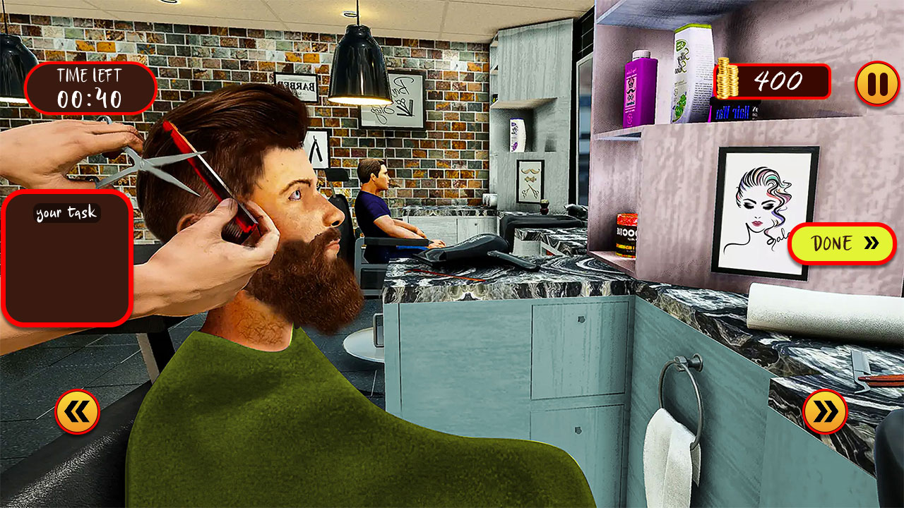 Real Barber Hair Tatoo Cutting Games 2024: Beard Stylist Simulator 3D ...