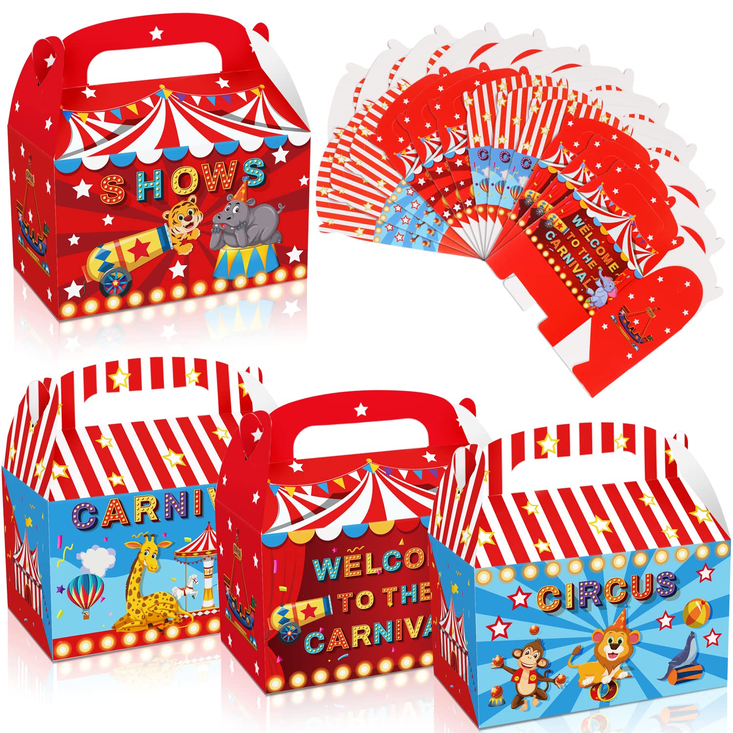 Amazon.com: MIKIMIQI 12 PCS Carnival Theme Party Decorations, Circus ...