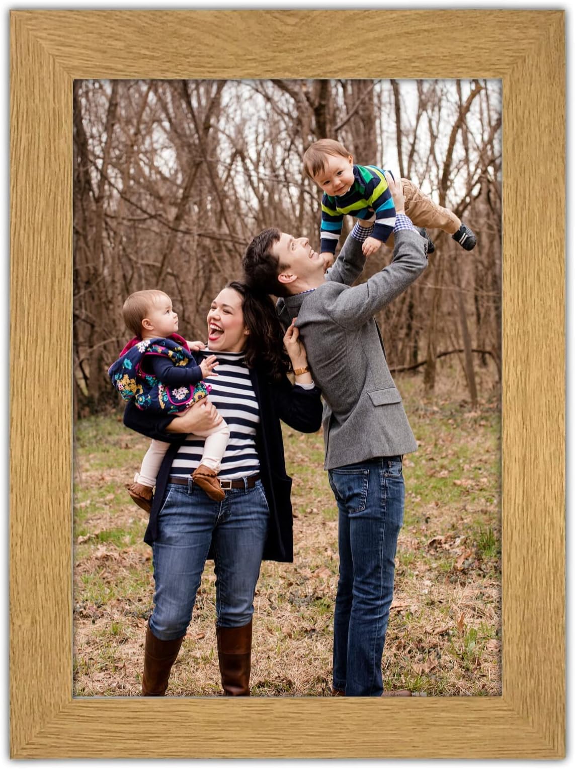 SM Decor Oak A4 Picture Frame - Freestanding and Wall Mounted Photo ...