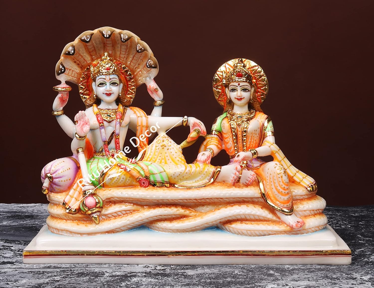 Amazon.com: Vishnu Laxmi Statue - Narayan Laxshmi Idol - Vishnu Lakshmi ...