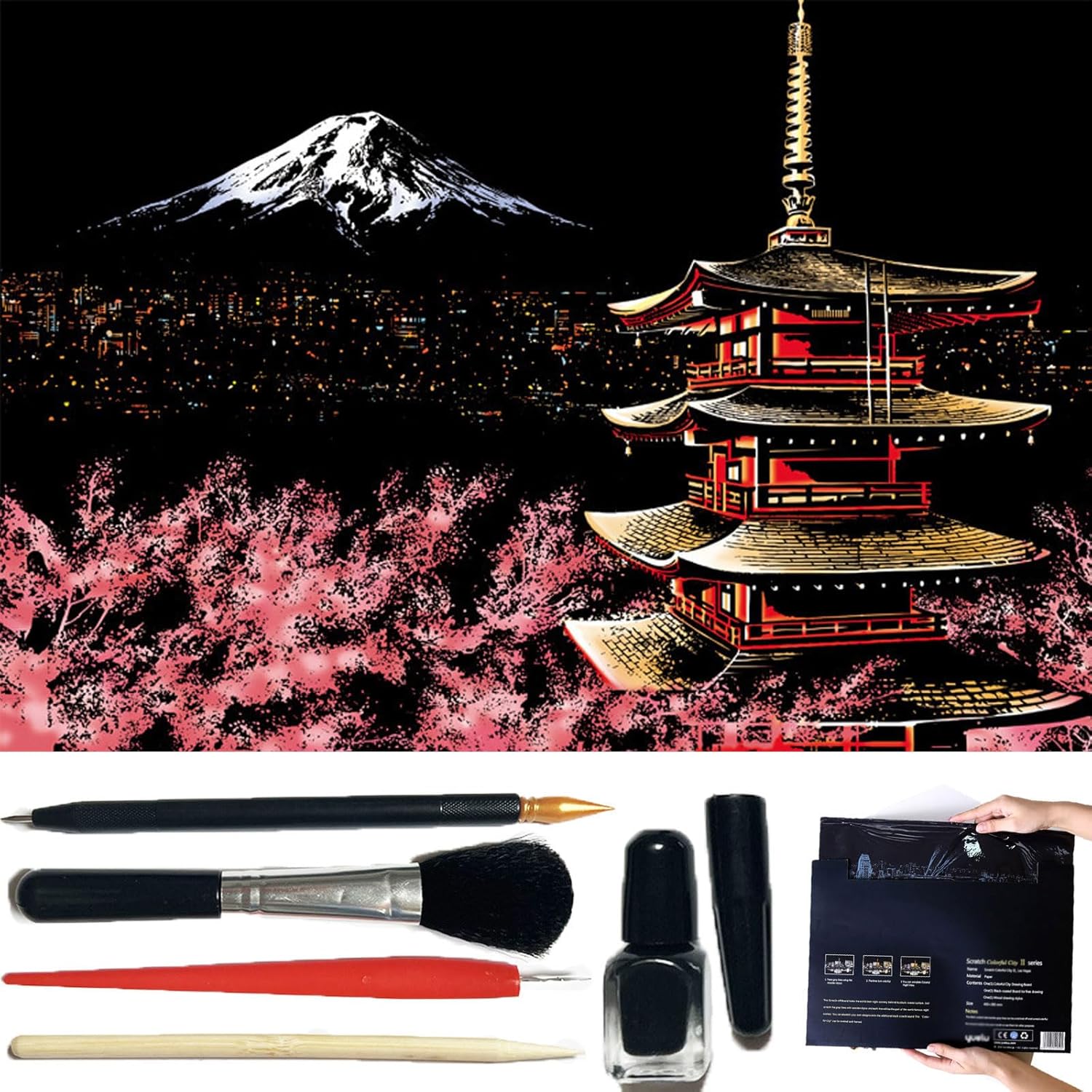 Amazon.com: Hueboard Scratch Art, Hue Board Scratch Art, Hueboard Art ...