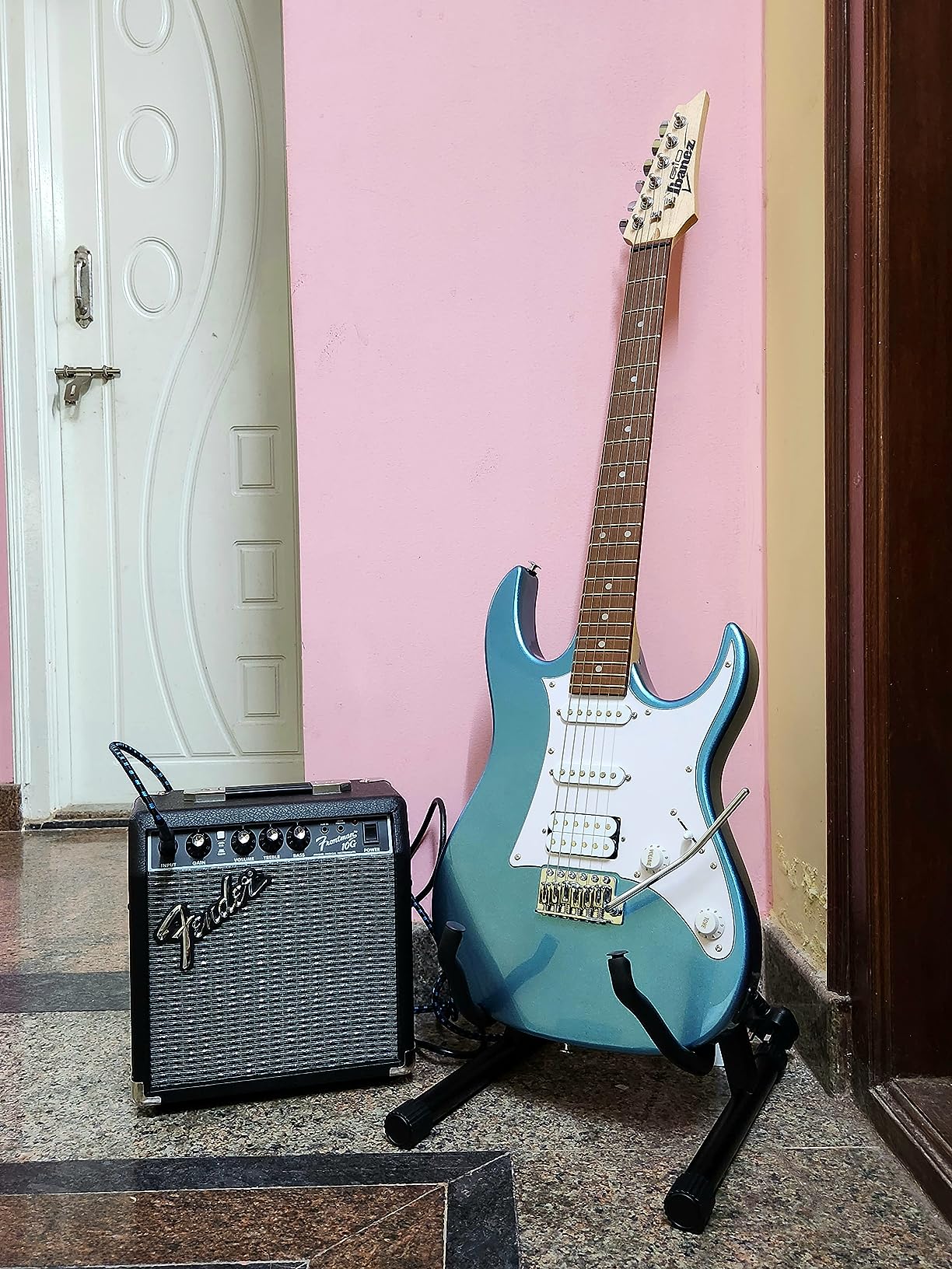 Ibanez Electric Guitar series Gio GRX40-MLB Multi-Coloured : Amazon.in ...