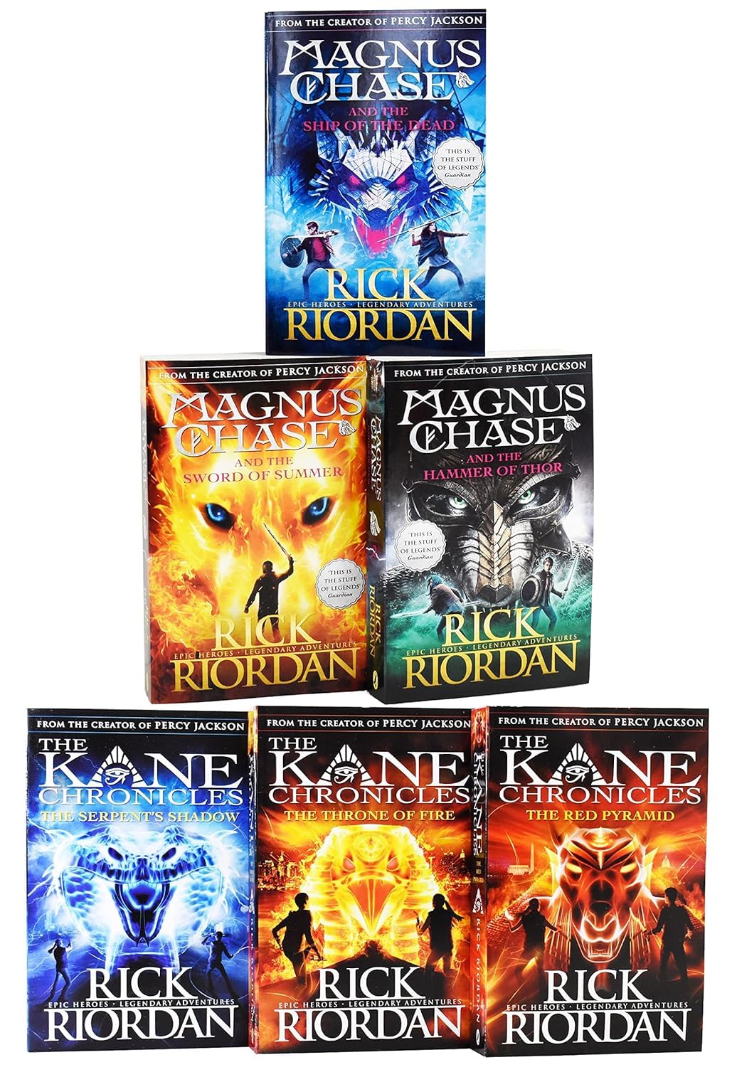 Snapklik.com : The Kane Chronicles & Magnus Chase Series 6 Books ...