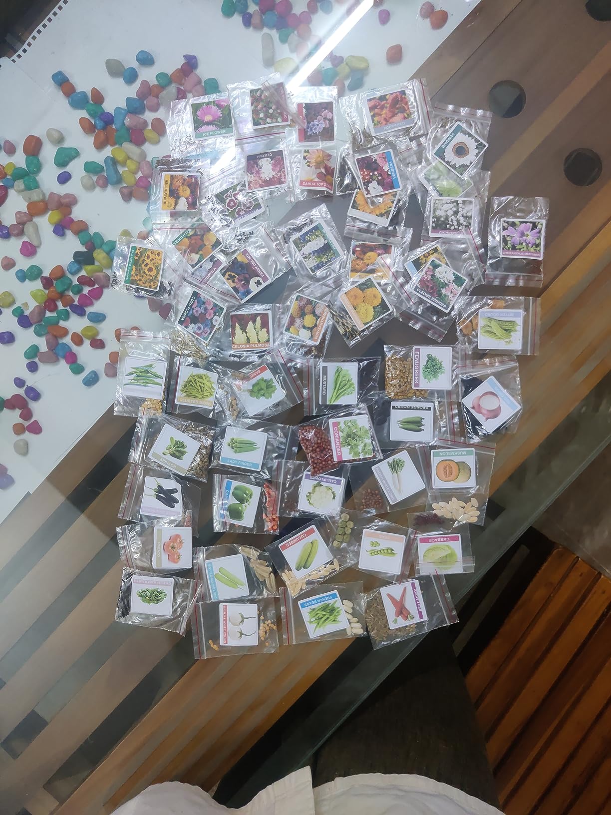 Aero Seeds 50 variety(25 flower and 25 vegetable) seeds combo pack with ...