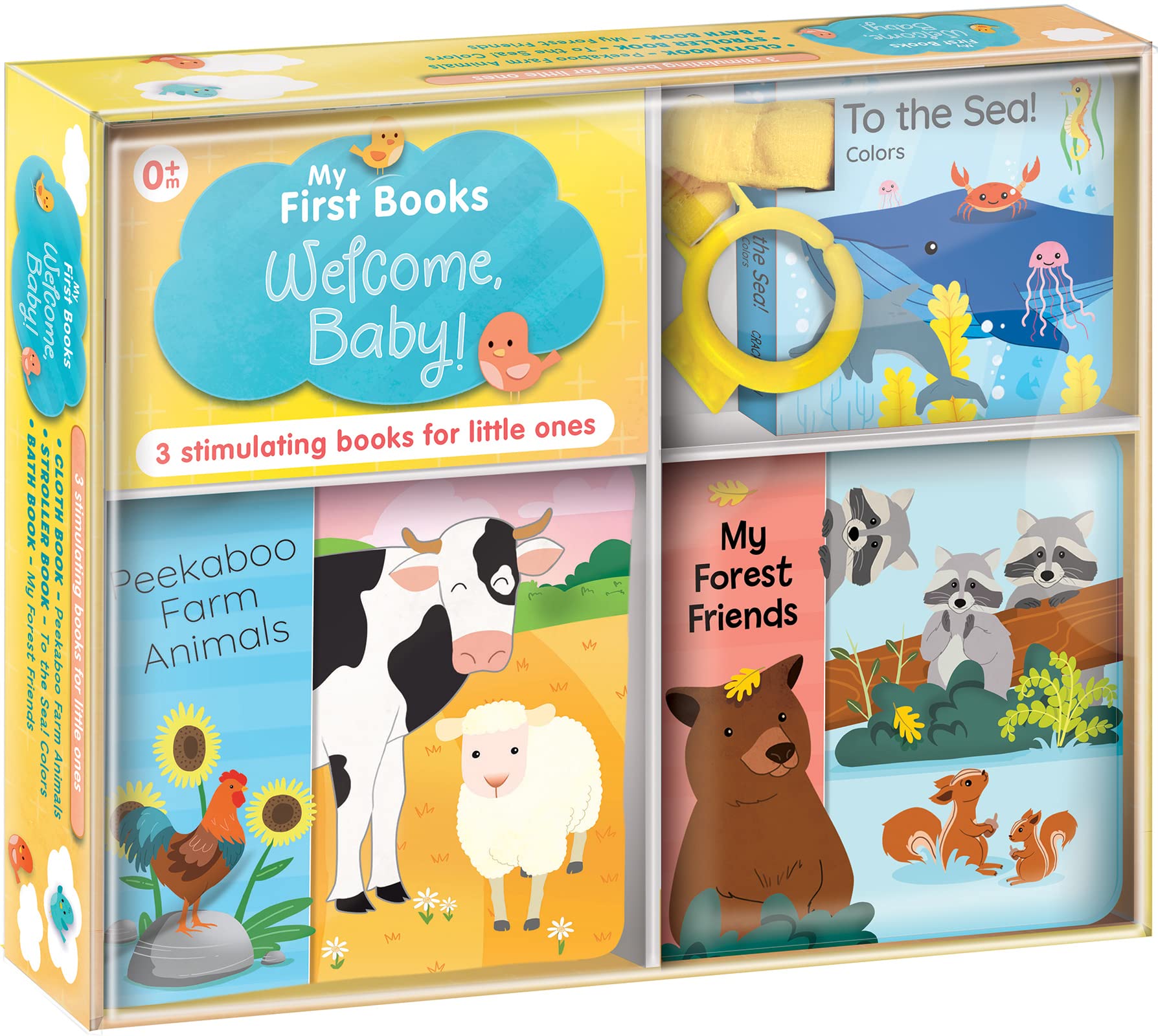 Amazon.com: My First Books: Welcome, Baby!: Three Stimulating Books in ...