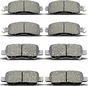 Amazon.com: AnnoVinco 8PCS Ceramic Brake Pads Set Fits 2013-2023 for Nissan Altima, 2014-2017 ...