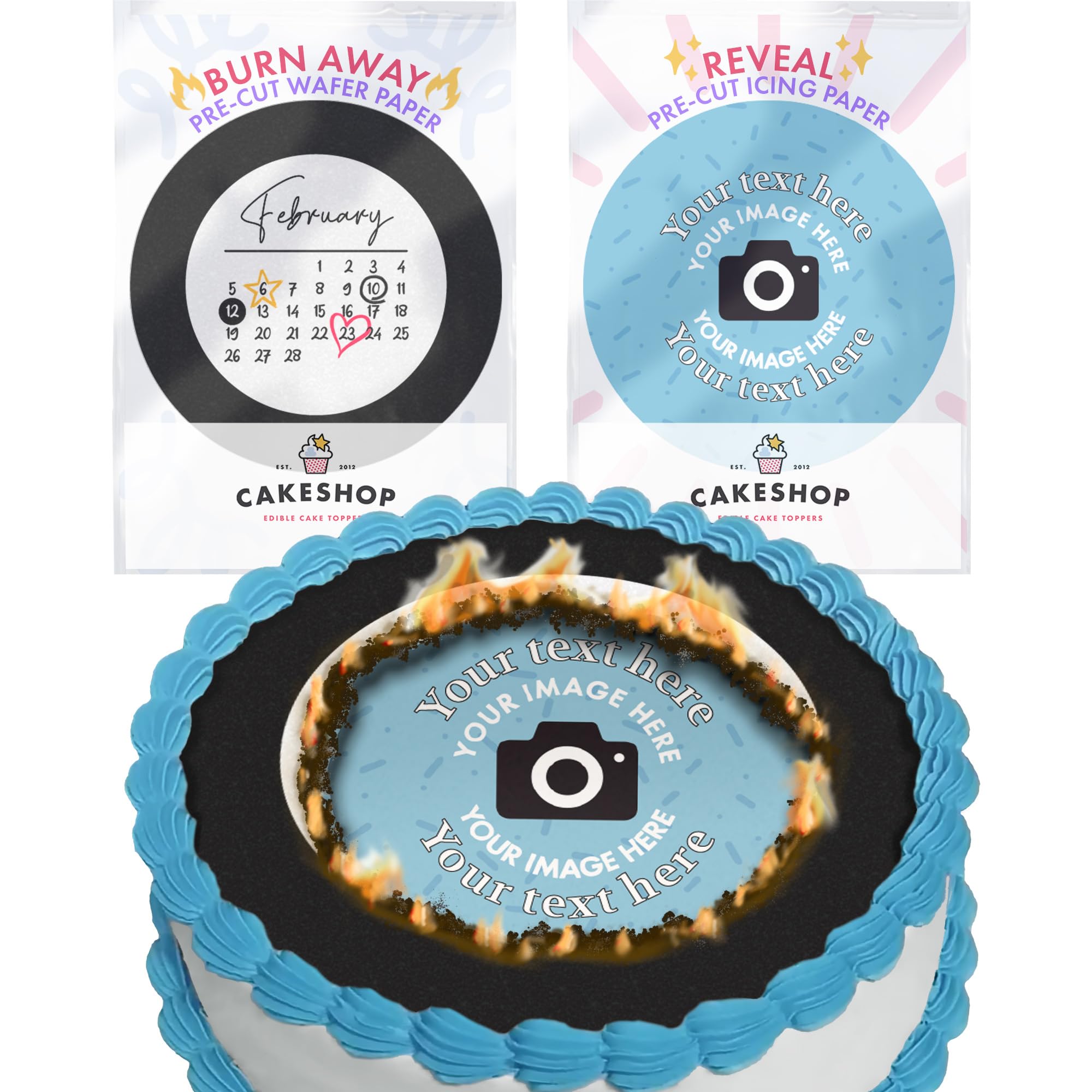 Cakeshop Calendar Burn Away Edible Cake Topper Pack 1 X | Desertcart INDIA