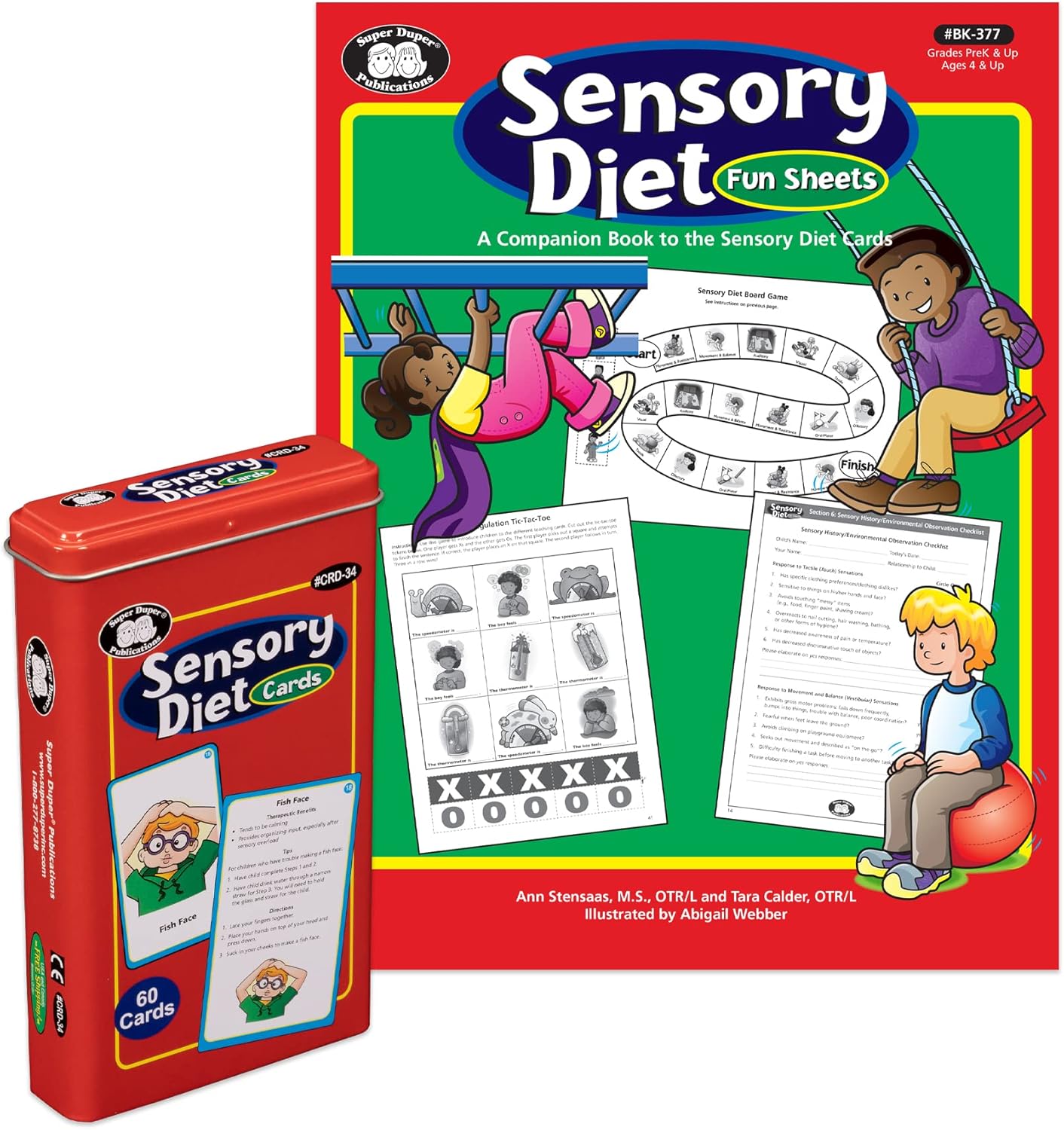 Amazon.com: Super Duper Publications | Sensory Diet Fun Sheets & Card ...