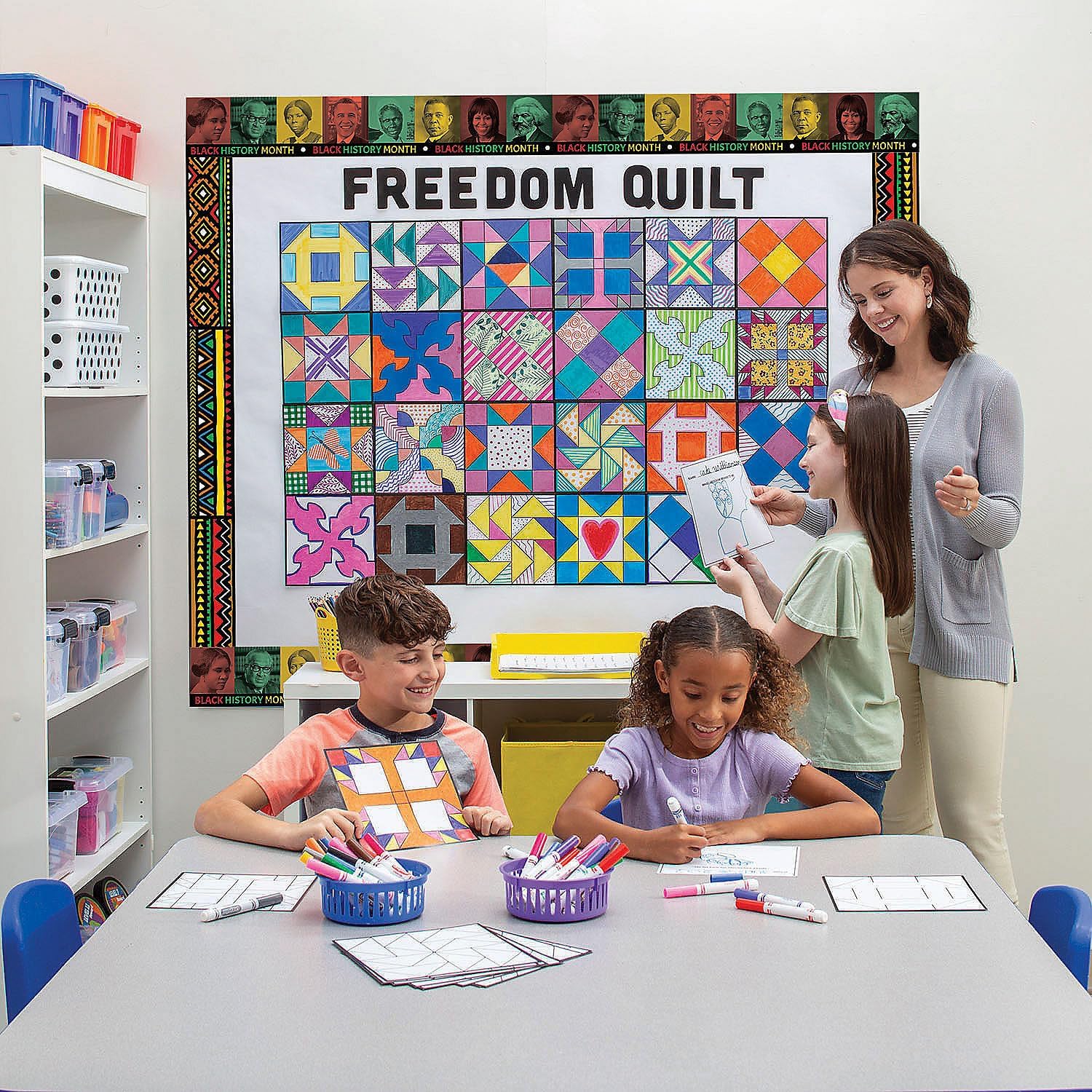 Amazon.com: Fun Express Color Your Own Black History Month Freedom ...