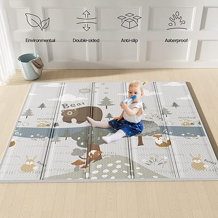Amazon.com : Fodoss Baby Play Mat, 59x71inch Play Mat, 0.4 in Thick ...