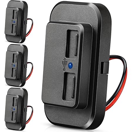 Amazon.com: 12V USB Outlet 12V Switch Panel with USB Dual USB Car ...