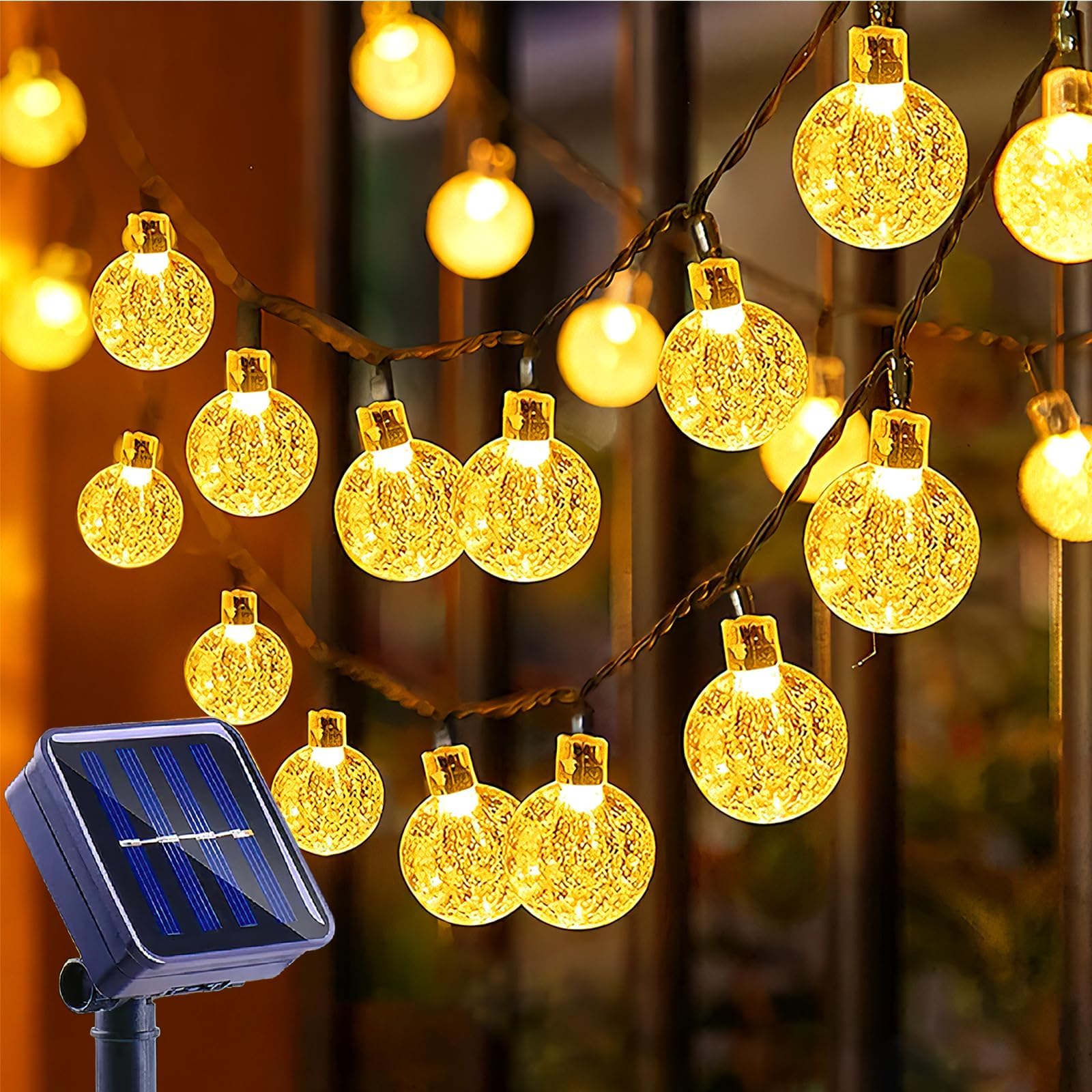 Luces Solares para Exterior Jardin, 90LED/15M Luces LED Exterior ...