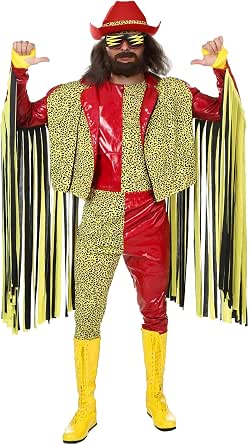 Macho Man Randy Savage Fancy Dress Costume Large : Amazon.co.uk: Toys ...
