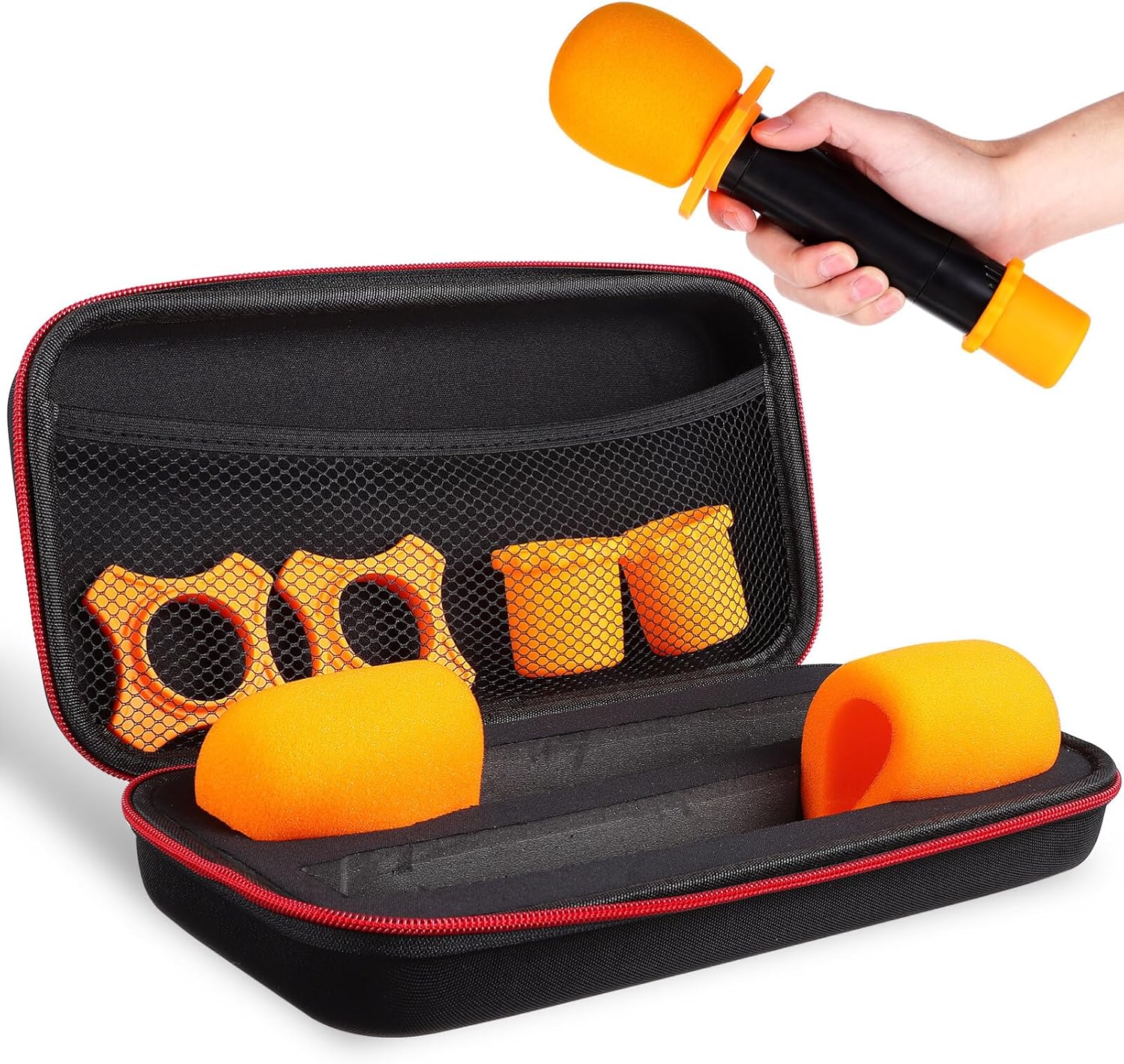 Amazon.com: Microphone Case Dual Mic Bag Set:Wireless Handheld ...