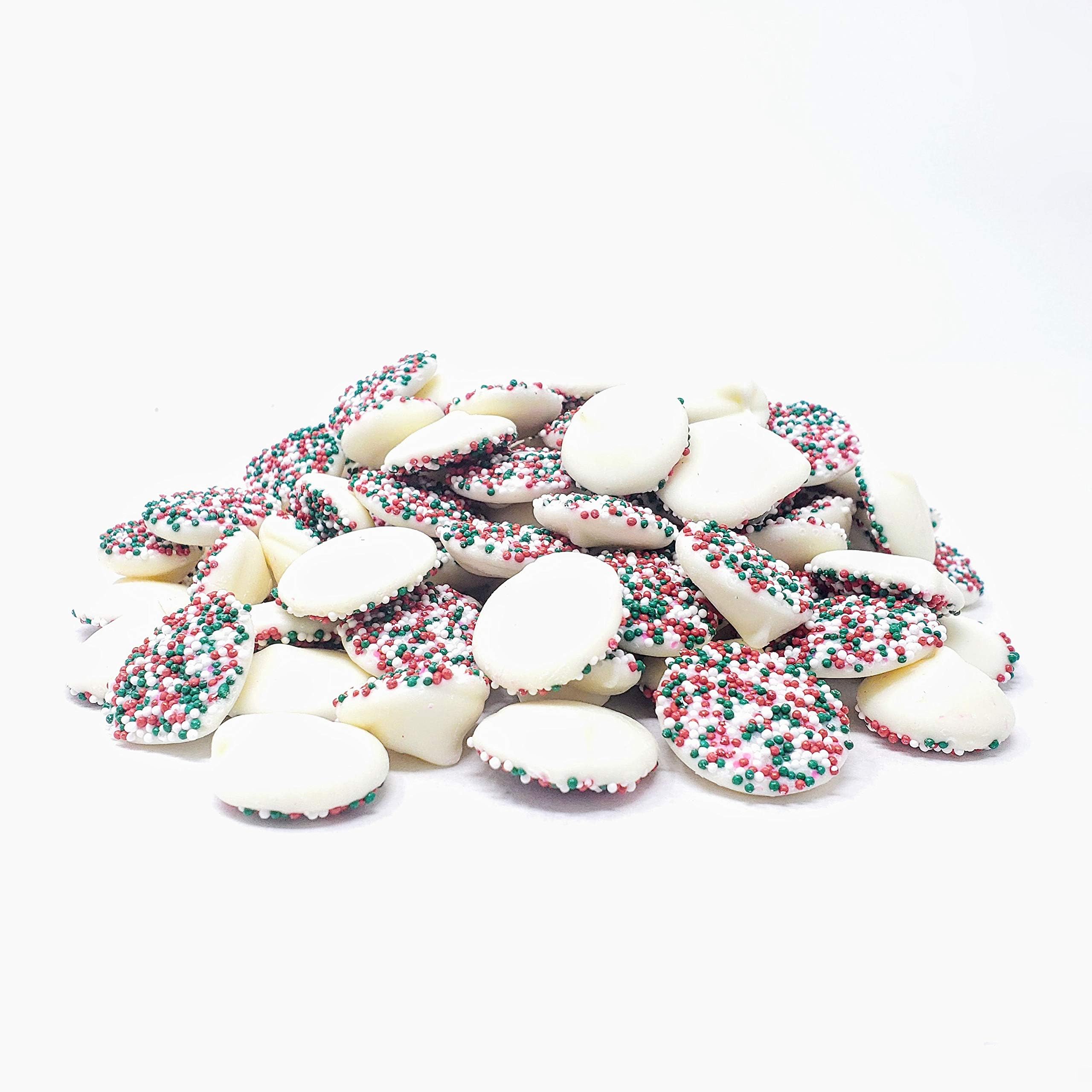 Amazon.com : Candy Retailer Mint Drops Christmas Nonpareils 1 Lb ...