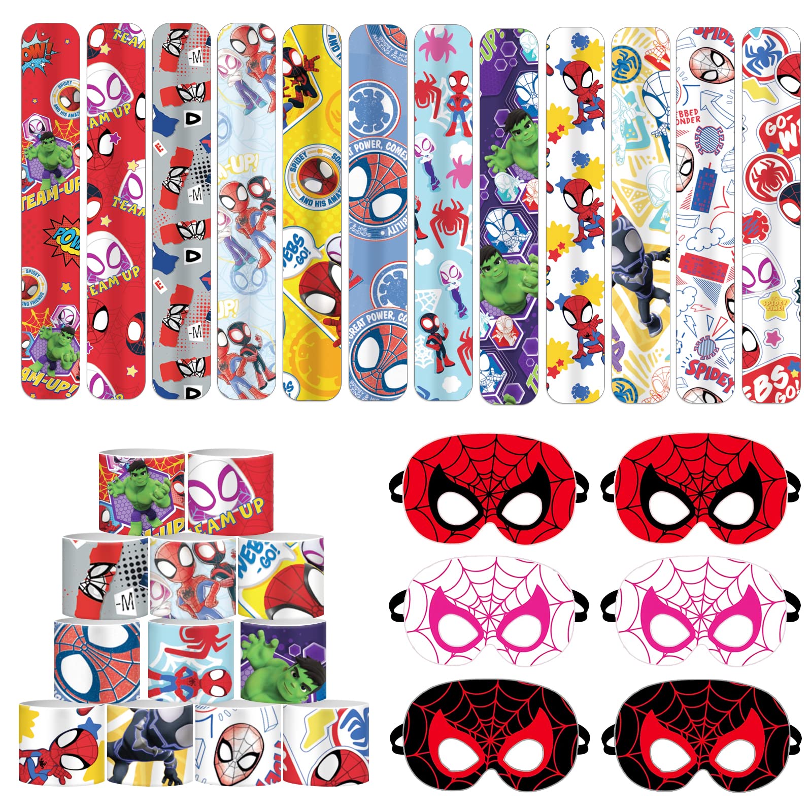 VDESFUEBY Spider Birthday Party Supplies- 36 Spidey Amazing Friends ...