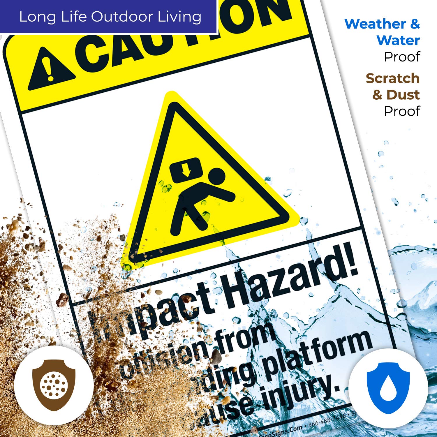Elevated Platform Hazard Warning Sign MEWP Tag Kit | SafetyBuyer.com