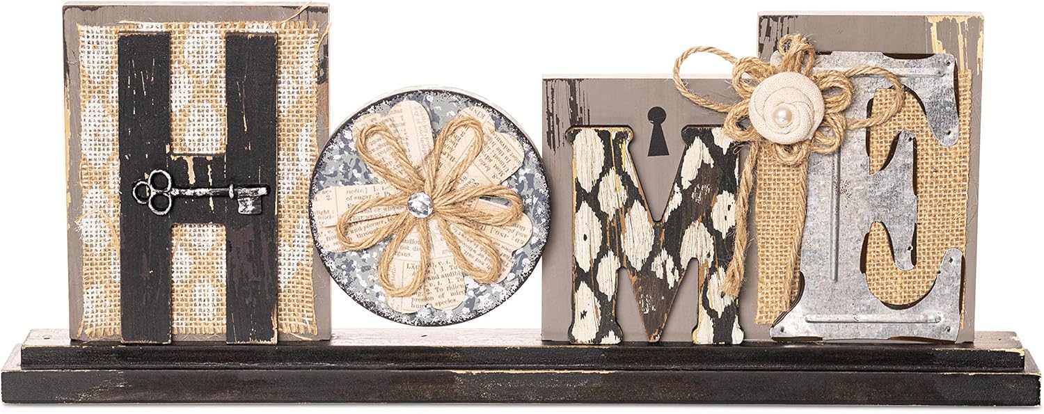 Amazon.com: Young's Inc. Wood Block Tabletop Sign - Attractive Living ...