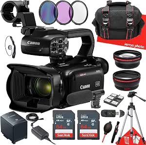 Amazon.com : Canon XA60 Professional UHD 4K Camcorder + 2PC 64 GB ...