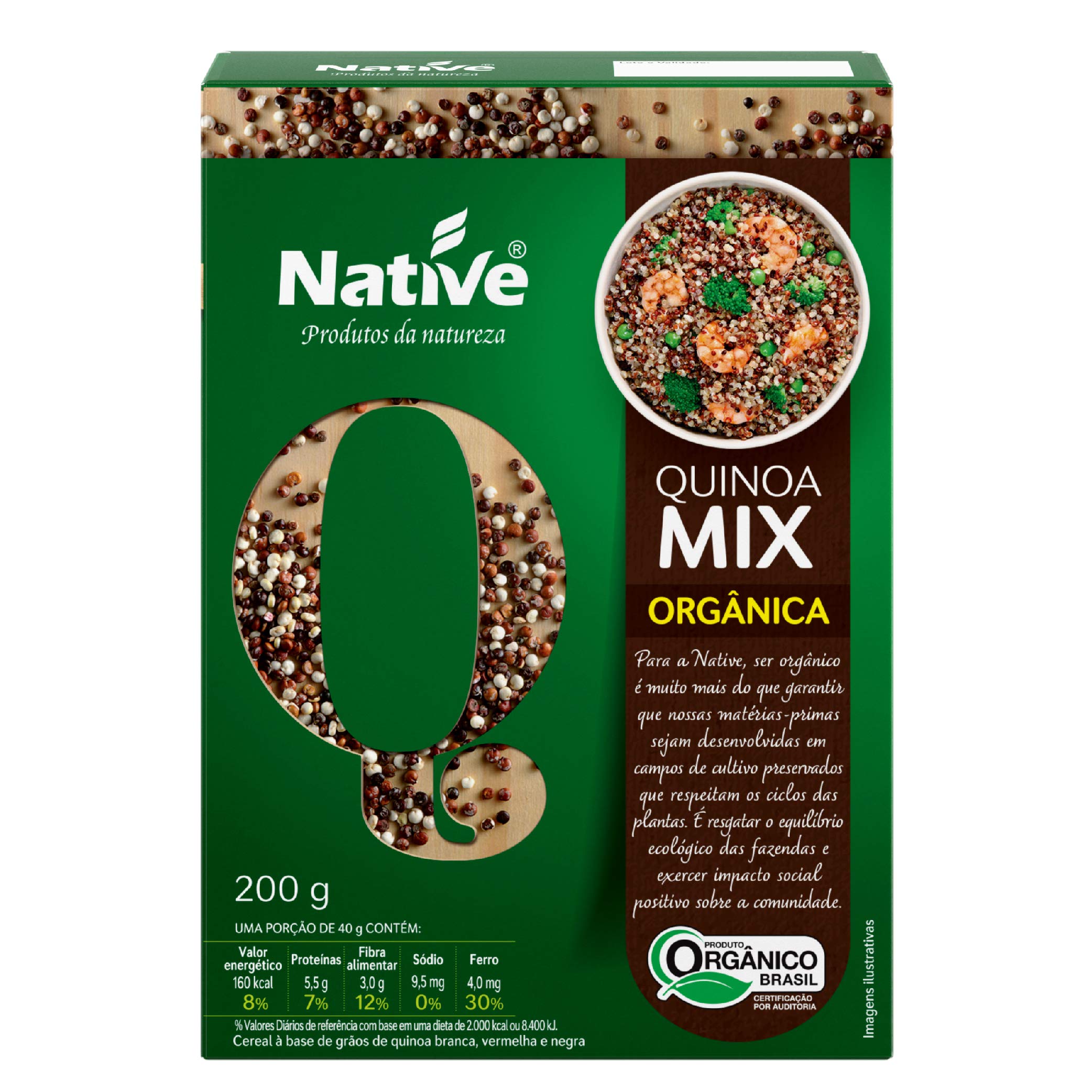 Quinoa Mix Orgânico, Native, 200 g | Amazon.com.br