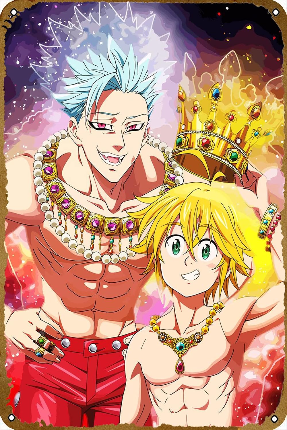 Amazon.com: Ban and meliodas comics、Anime、Cartoon 、Movie Poster 8x12 ...