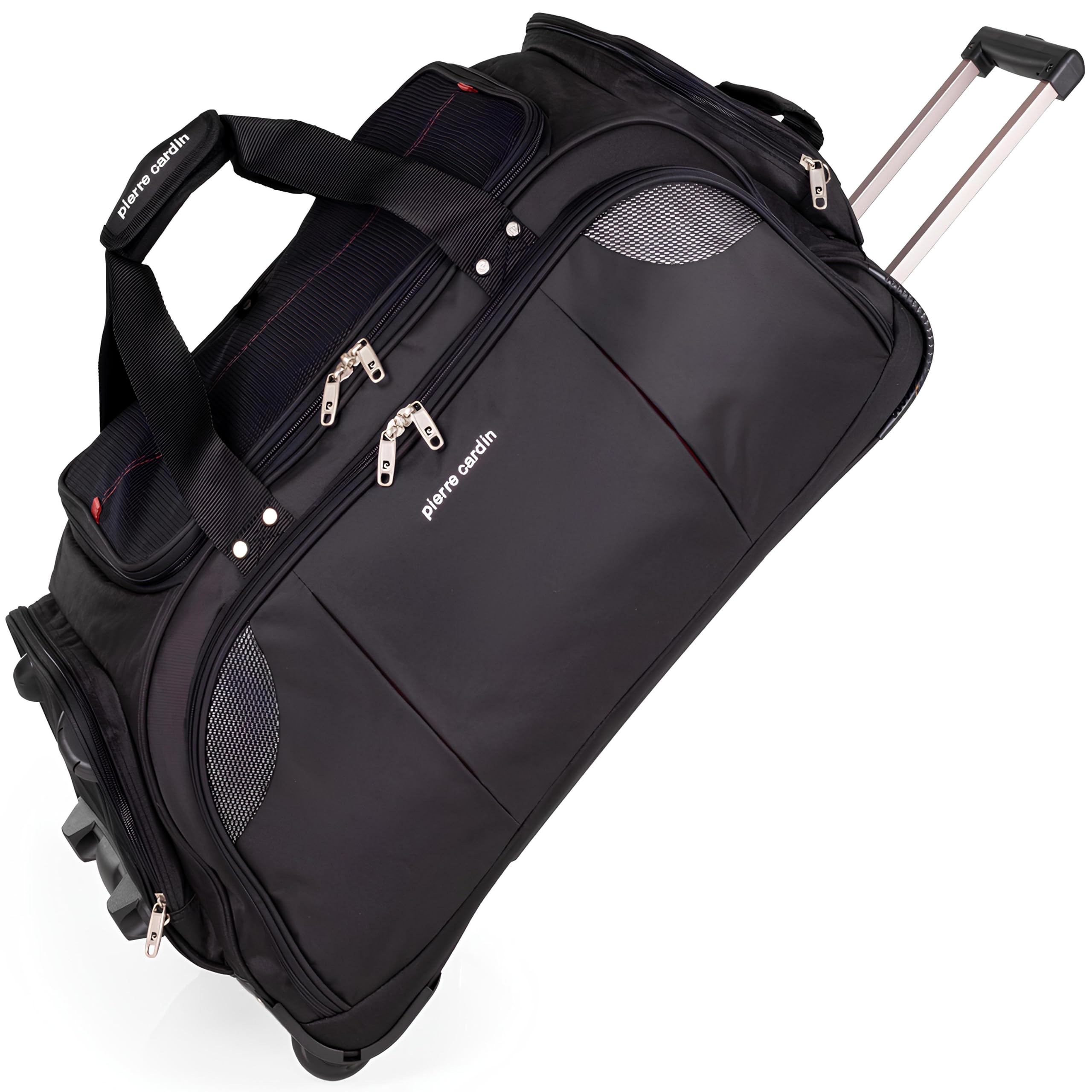 Pierre Cardin Lightweight Roller Holdall with Wheels - Durable Medium ...