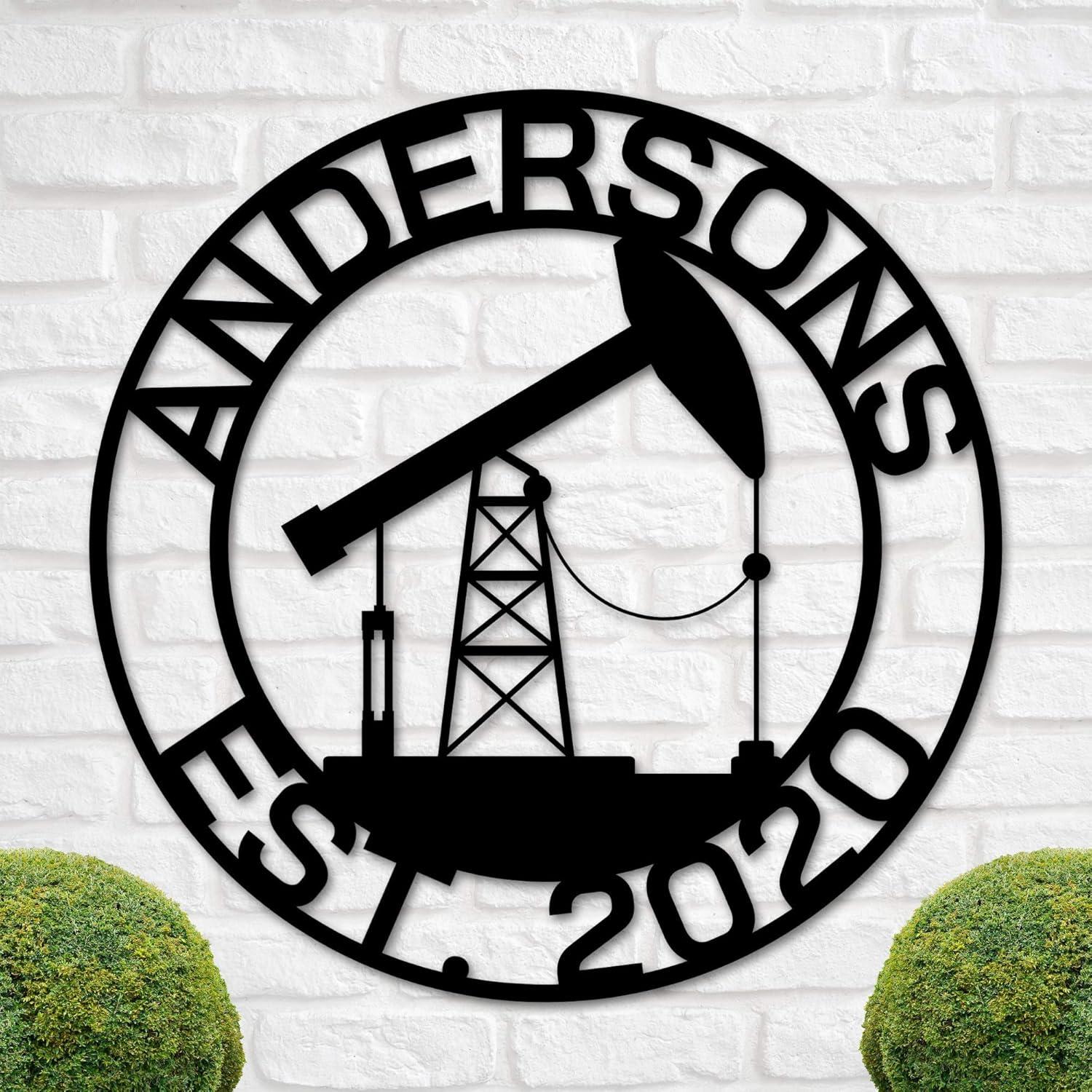 Amazon.com: Oil pump sign, Oilfield Decor, Metal Wall Art, Pump jack ...