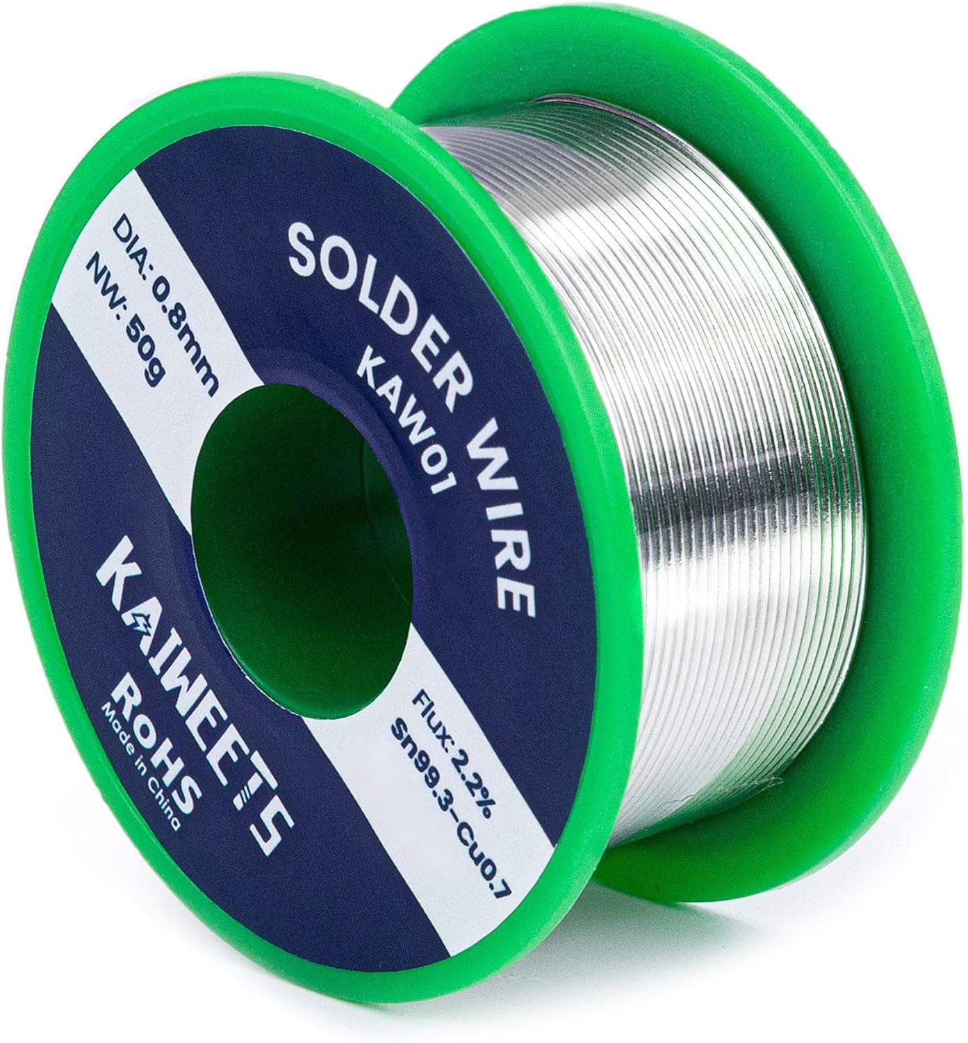 KAIWEETS Soldering Wire 0.031 Inch(0.8mm),1.76oz(50g) Solder Wire in ...