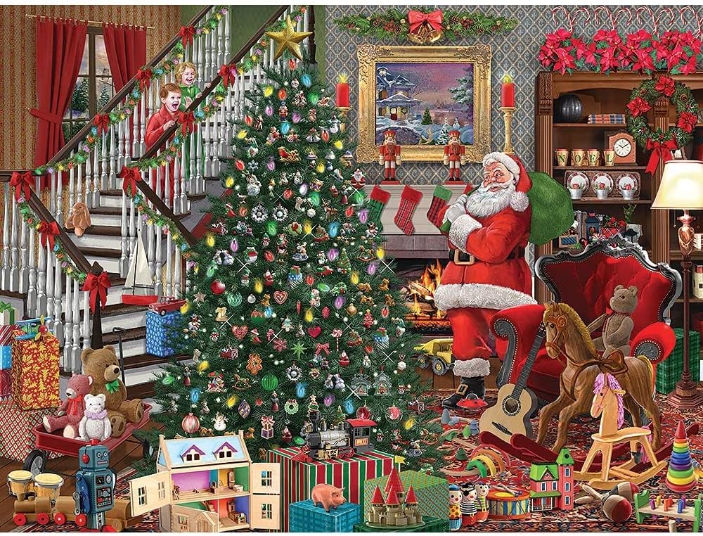 Amazon.com: 1000 piece jigsaw puzzle - Funny Christmas puzzle - Santa ...