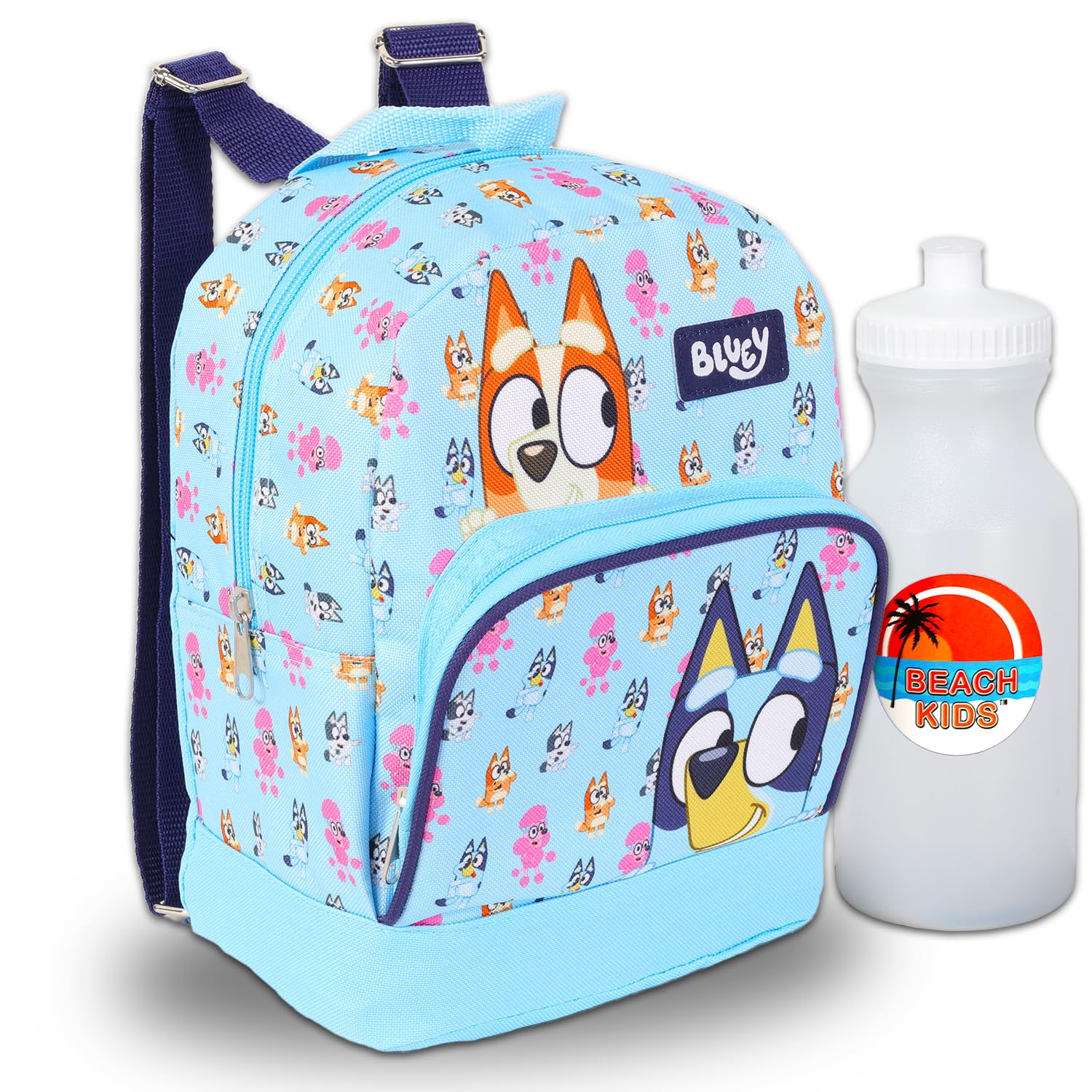 Amazon.com | Bluey Mini Backpack Bundle - 10” Canvas Bluey Backpack ...