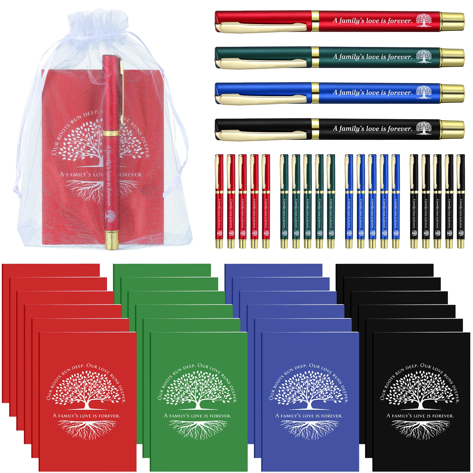 Amazon.com : Dunzoom 24 Set Christmas Family Reunion Favors Family ...